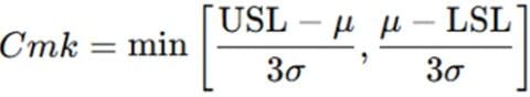 Machine Capability Index (CMK) - Lean Six Sigma Glossary Term