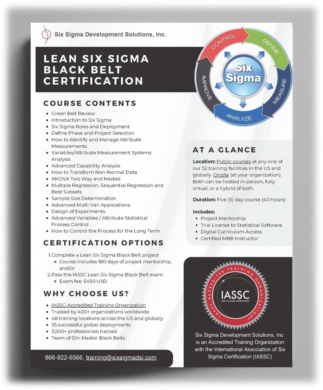 Lean Six Sigma Training Northwest Arkansas. IASSC Accredited.